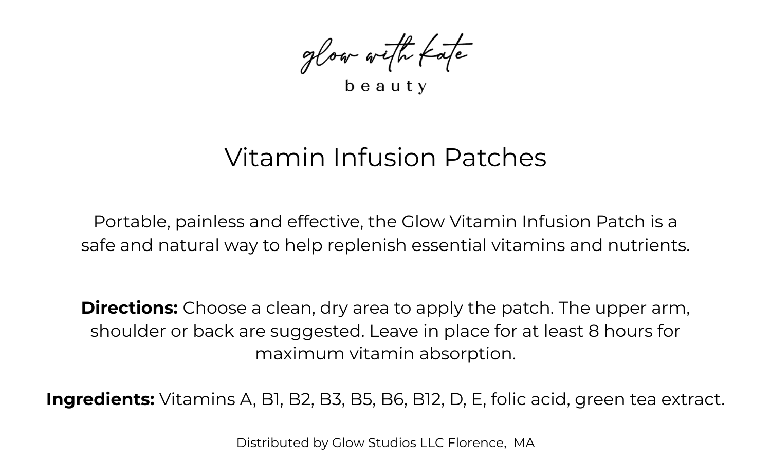 Glow Vitamin Infusion Patches – Glow with Kate Beauty